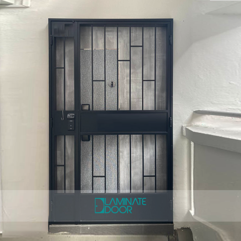 Horizontal Uneven Line Design Gate | Gate Specialist in Singapore