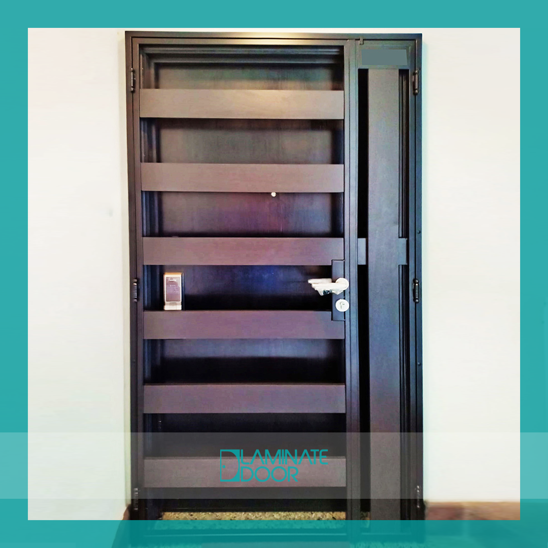 Horizontal Uneven Line Design Gate | Gate Specialist in Singapore