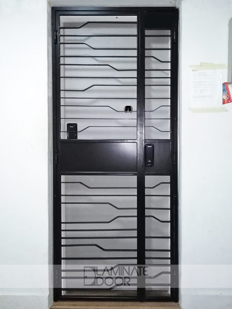 Horizontal Uneven Line Design Gate | Gate Specialist in Singapore
