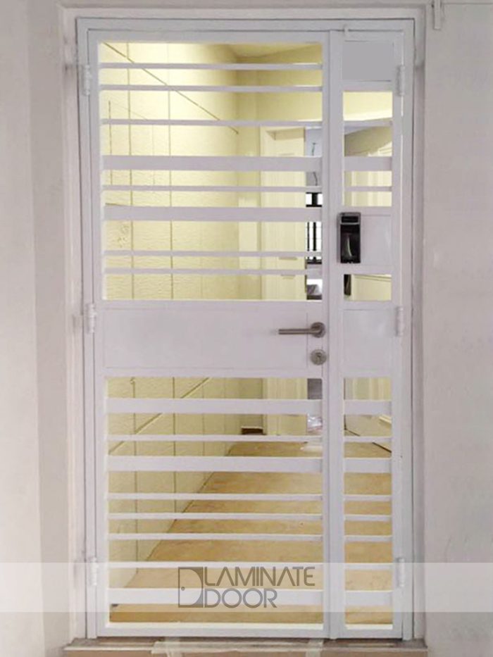 Hdb Metal Gate Design | White Mild Steel Gate Specialist in Singapore