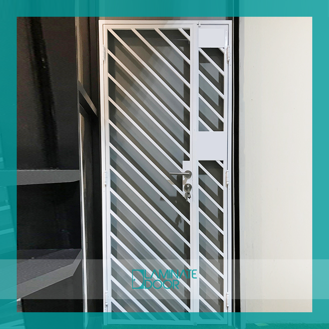 Horizontal Uneven Line Design Gate | Gate Specialist in Singapore