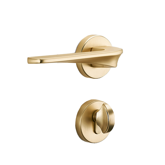 Gold Lever Lock Set 6802 | HDB Door & Gate Supplier Singapore