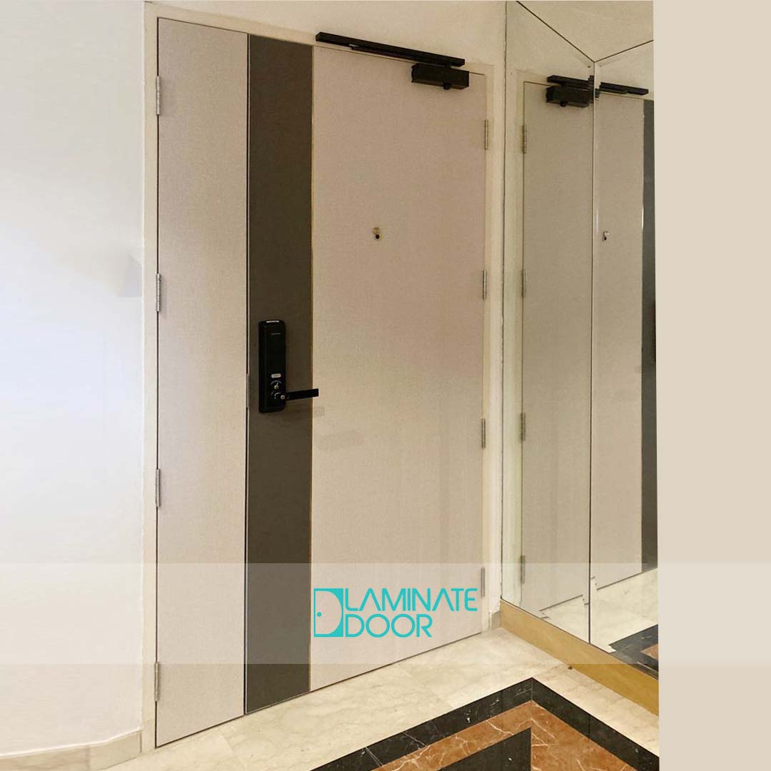 Two Tone Design Laminate Main Door TTD113 | Main Entrance Door