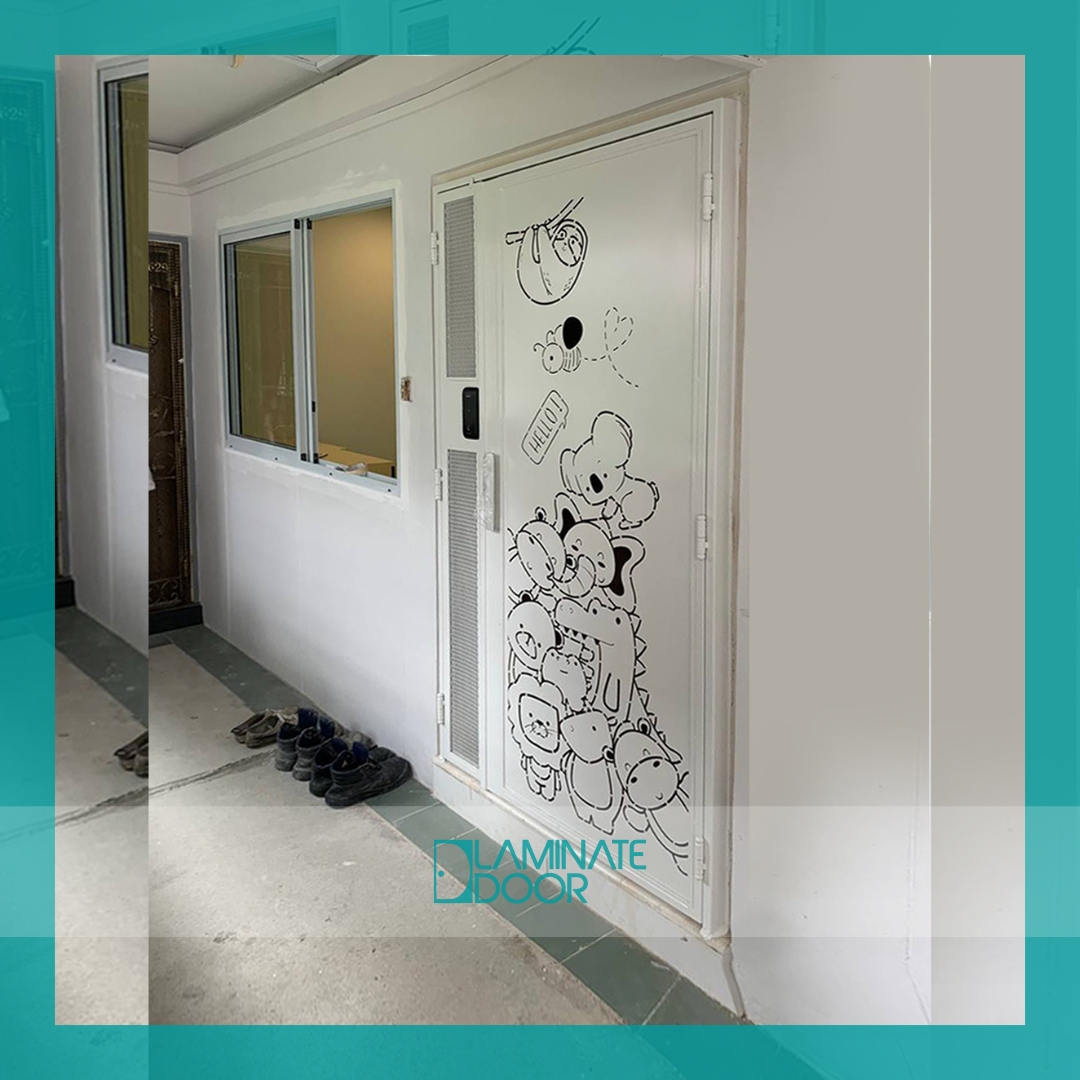 custom Laser Cut Gate: Designs, colours are chosen as your needs