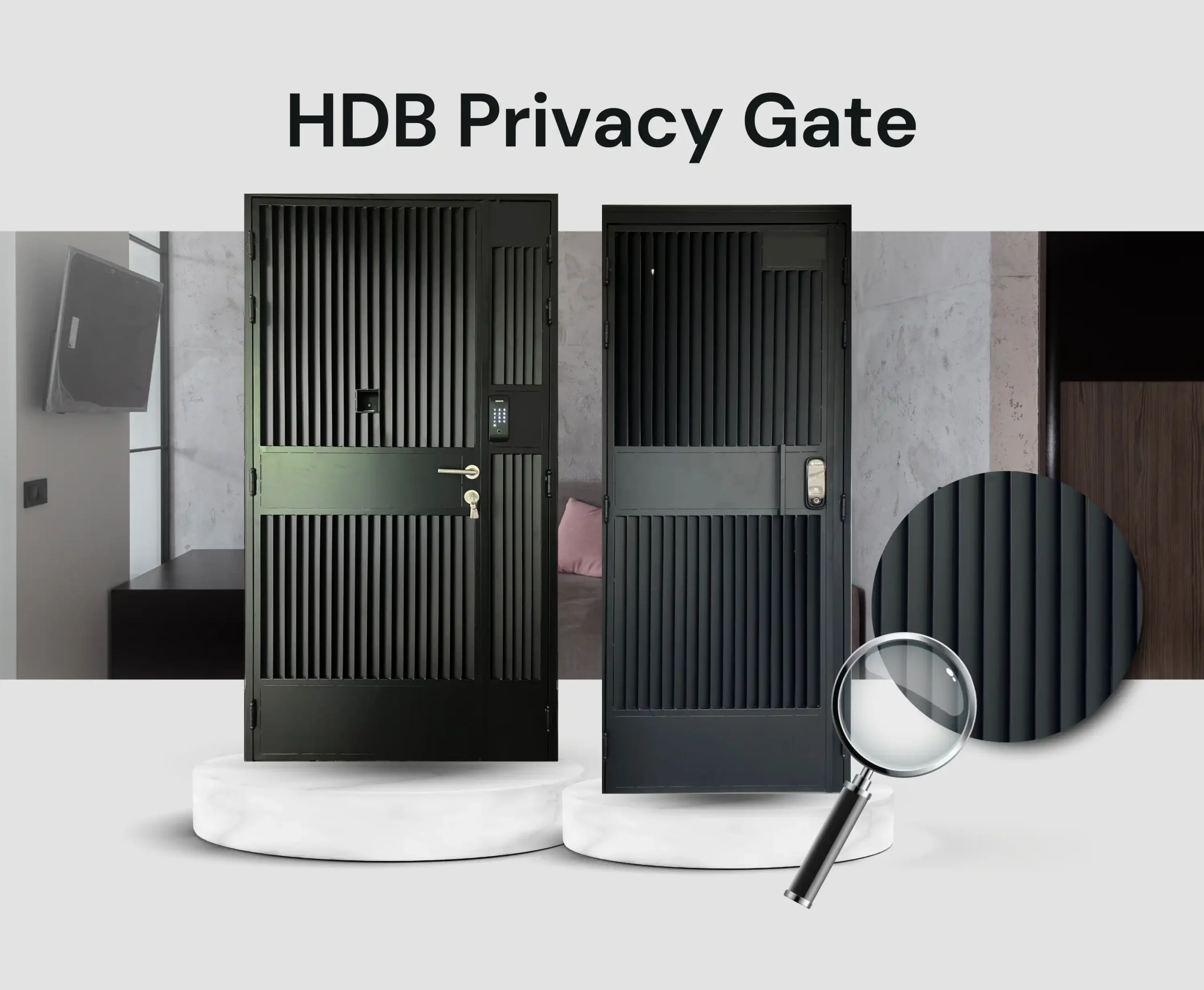 Best Privacy Gates for HDB | Mild Steel Gate Supplier in SG
